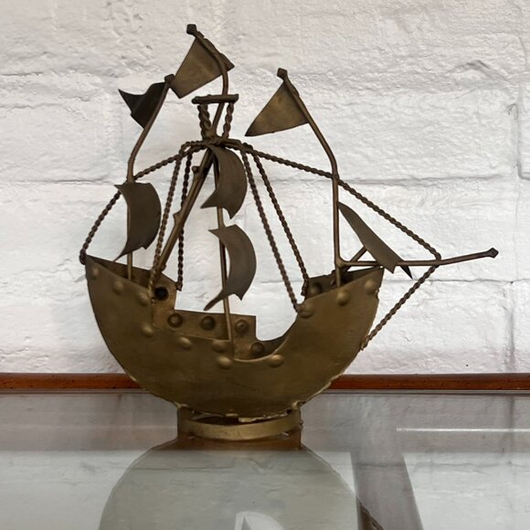 None and/or Unknown | Other | 96s Rustic Metal Boat Decor Vintage ...